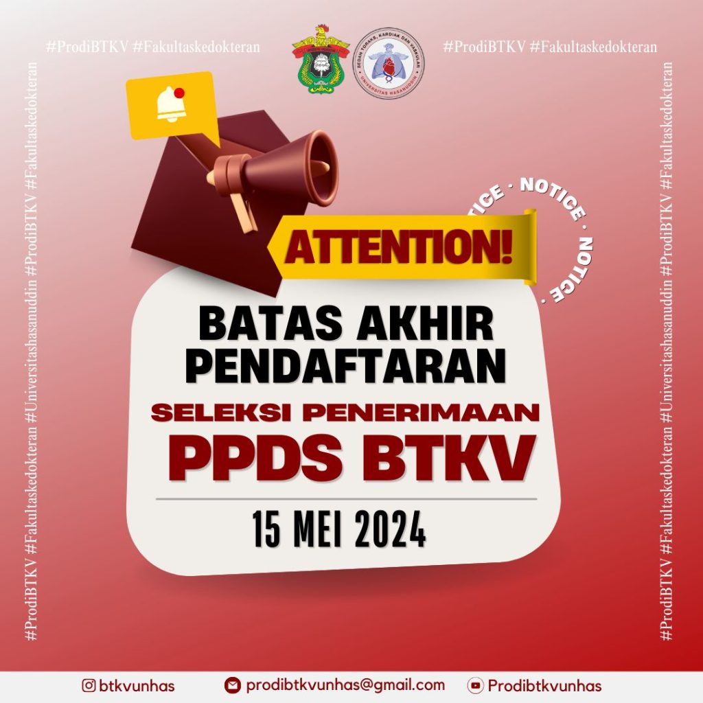 INFO PENERIMAAN PPDS BTKV FK UNHAS